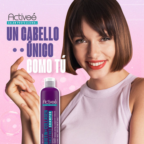 Shampoo Activee Professional Biotin+Colagena Renueva Nutre y Fortalece