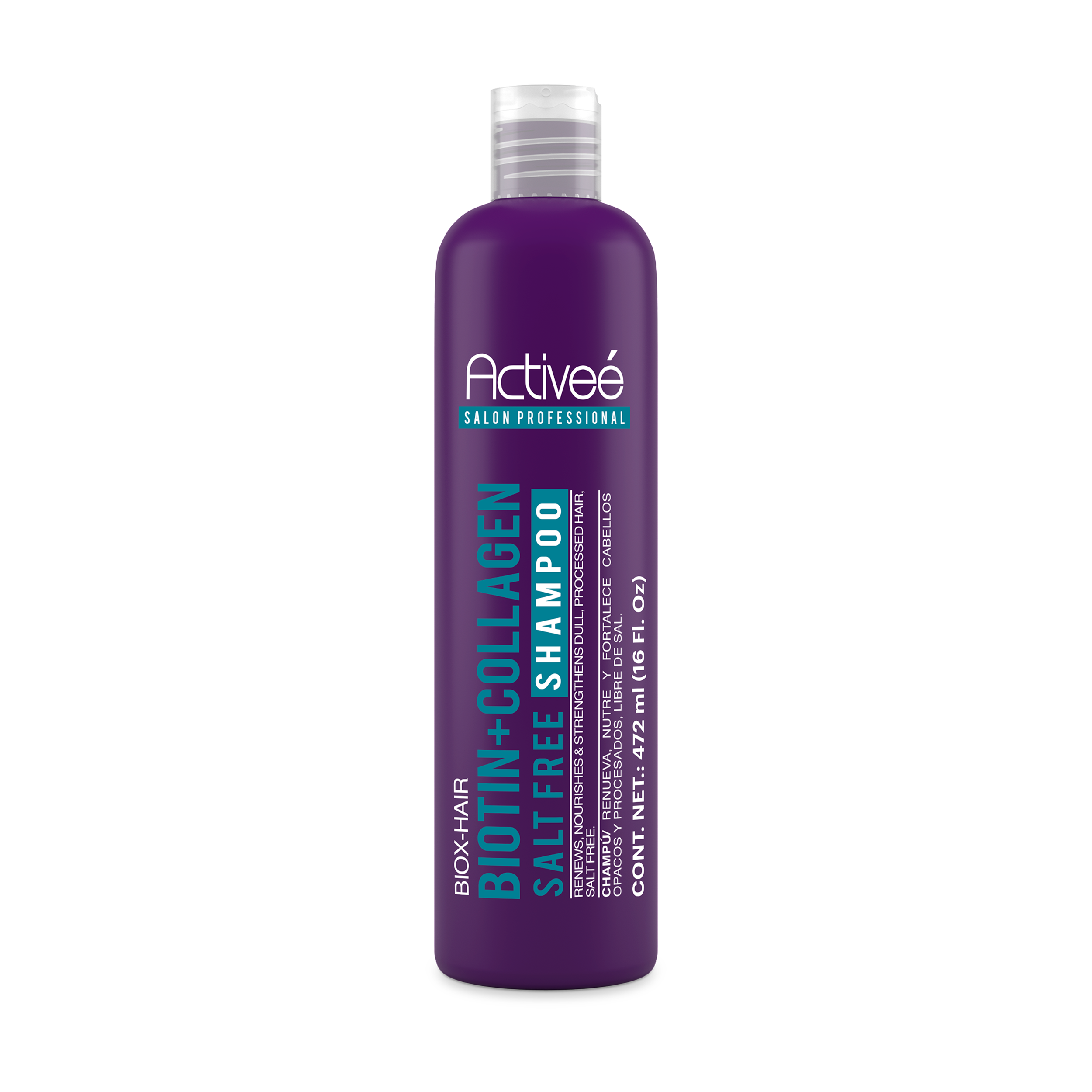 Shampoo Activee Professional Biotin+Colagena Renueva Nutre y Fortalece